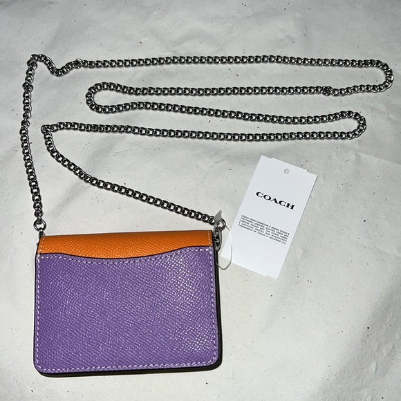 Coach | Bags | Coach Mini Wallet On A Chain In Colorblock | Poshmark